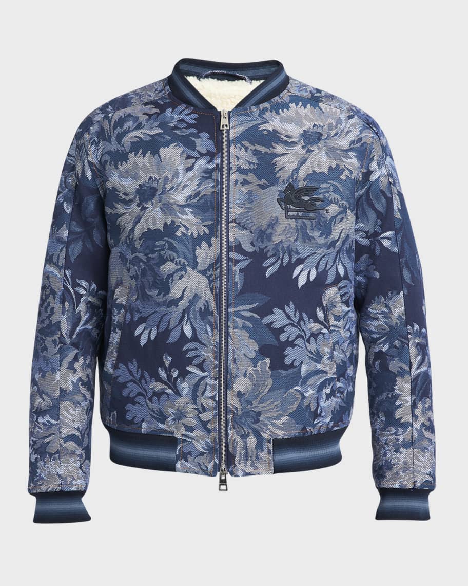 Etro Men's Floral Chintz Bomber Jacket | Neiman Marcus