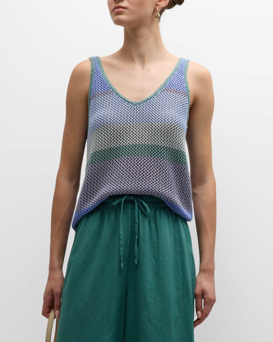 Splendid Lonnie Colorblock Sweater Tank Top | Neiman Marcus