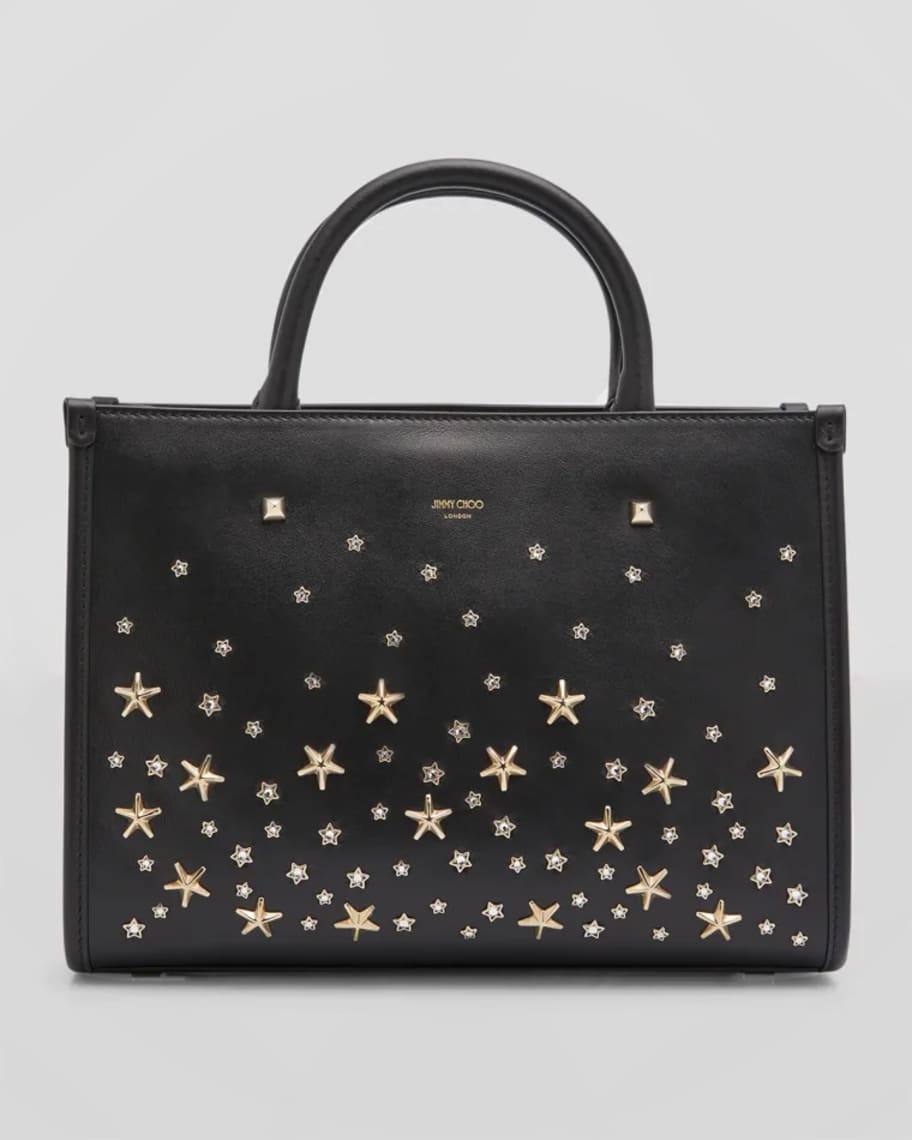 Jimmy Choo Varenne Star Studded Leather Tote Bag | Neiman Marcus
