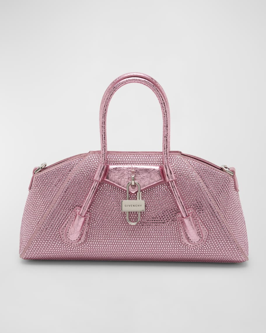 Givenchy Antigona Stretch Mini Top Handle in Satin Strass | Neiman Marcus