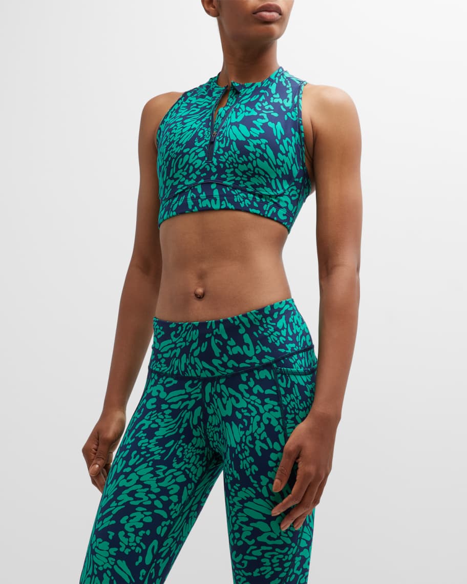 Sweaty Betty Power Contour Zip-Front Sports Bra | Neiman Marcus