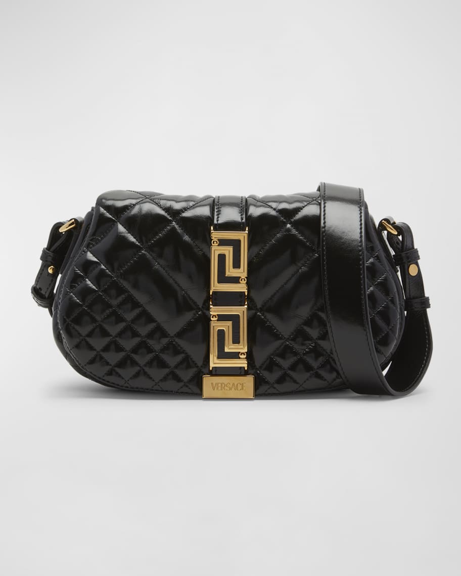 Versace Greca Goddess Medium Quilted Shoulder Bag | Neiman Marcus