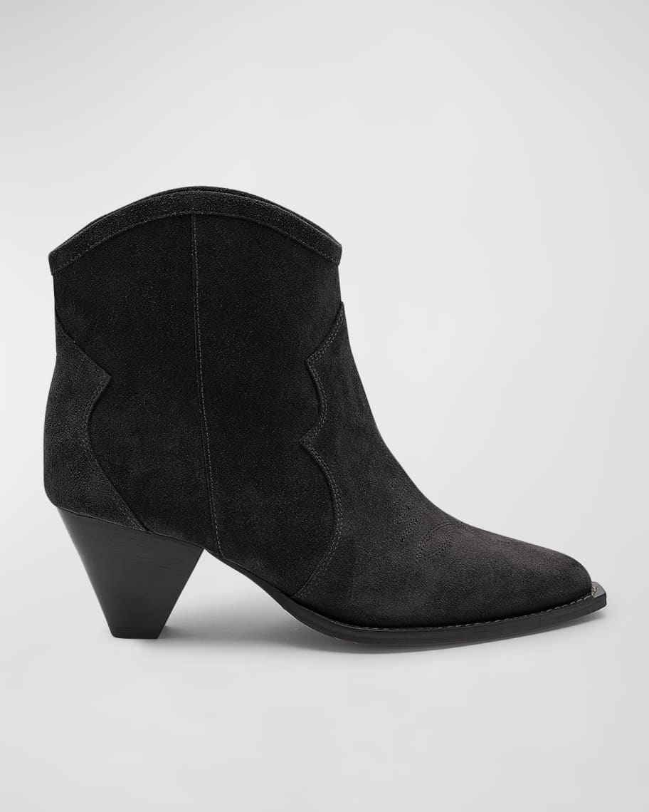 Isabel Marant Darizo Suede Western Booties | Neiman Marcus
