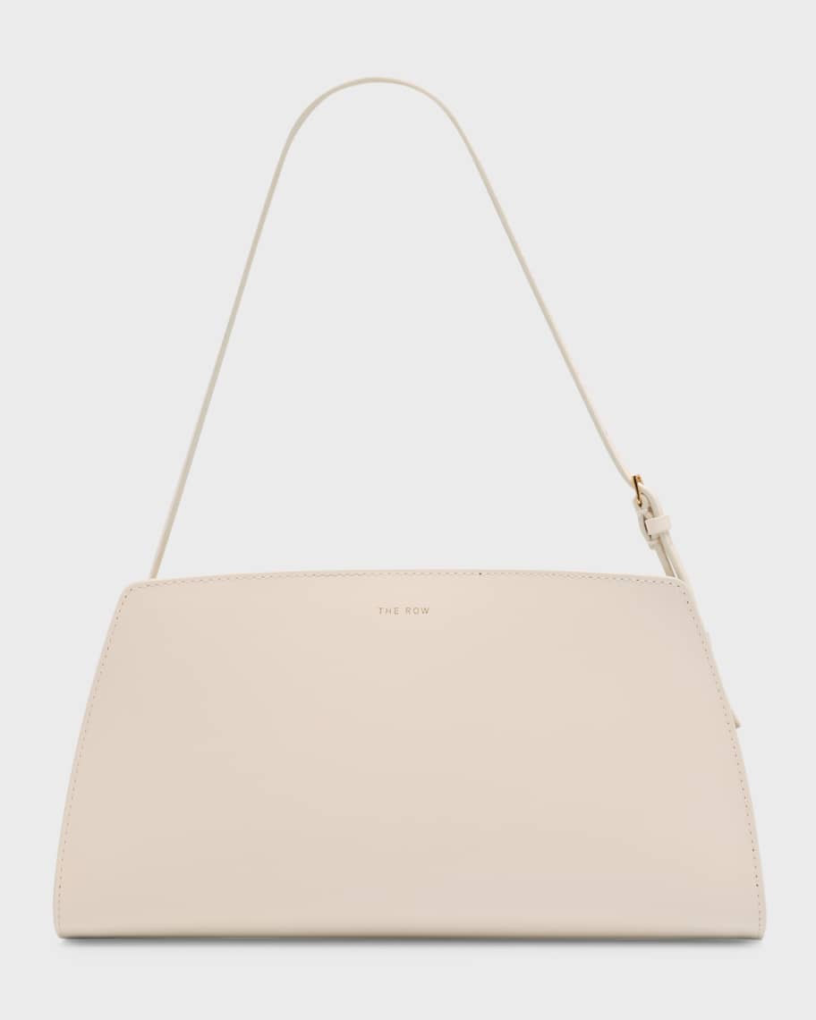 THE ROW Dalia Baguette Shoulder Bag in Polished Calfskin | Neiman Marcus