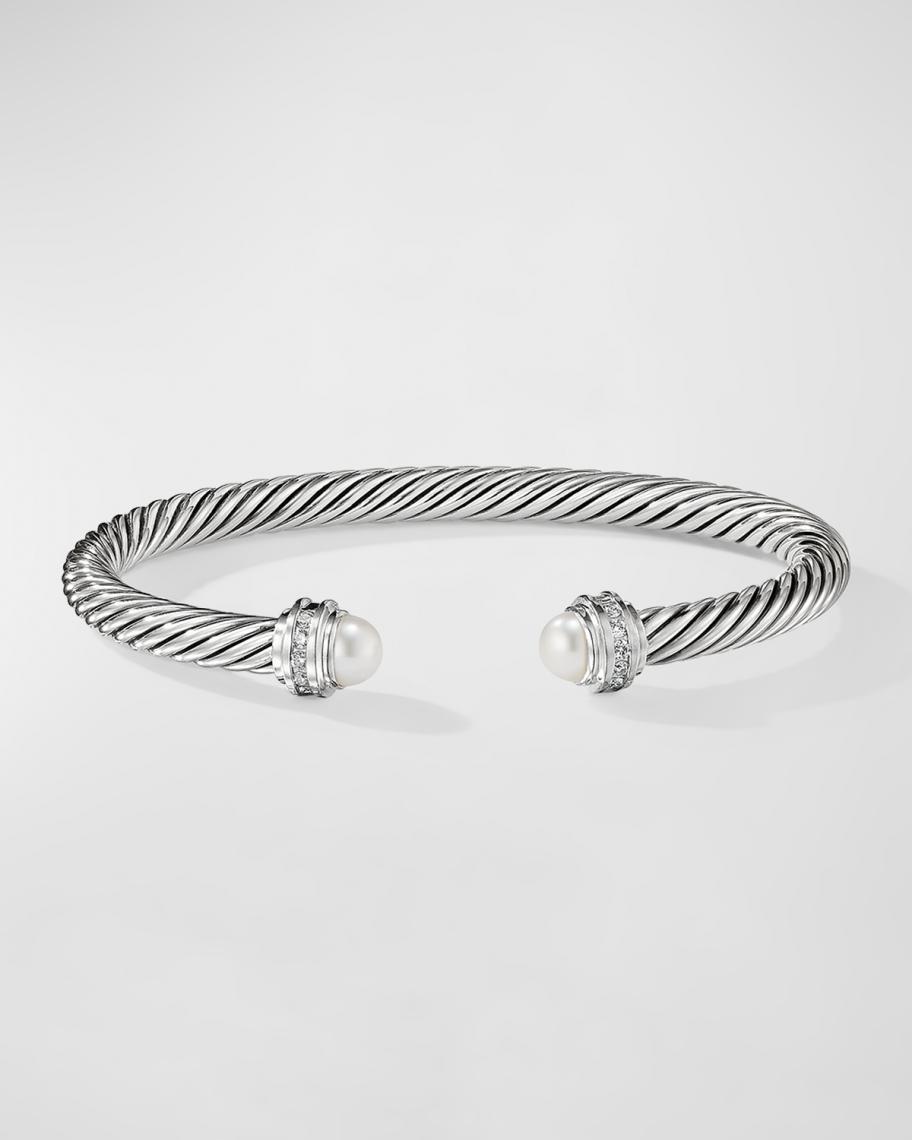David Yurman Cable Bracelet with Gemstones and Diamonds in Silver, 5mm ...