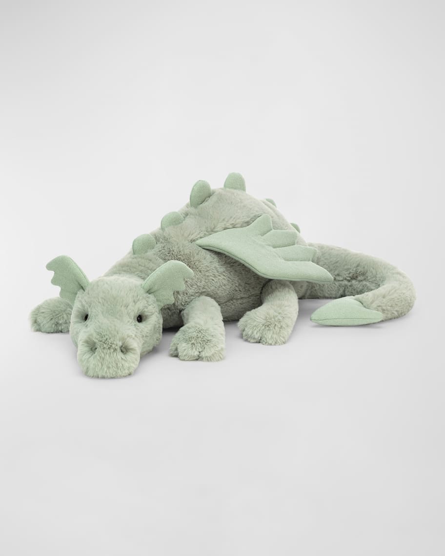 Jellycat Sage Huge Dragon Plush Toy | Neiman Marcus