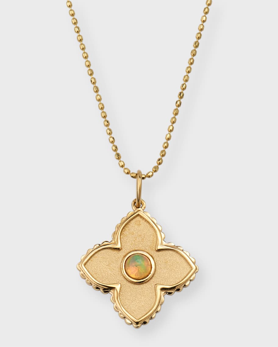 Sydney Evan Bezel Satin Moroccan Charm on Light Weight Bolita Chain ...