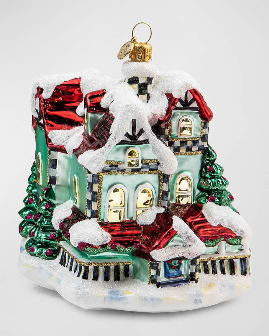 MacKenzie-Childs Granny Kitsch Cottage Christmas Ornament | Neiman Marcus