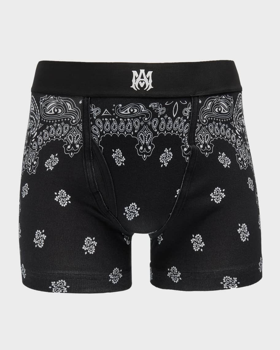 Amiri Men's Bandana-Print Boxer Briefs | Neiman Marcus