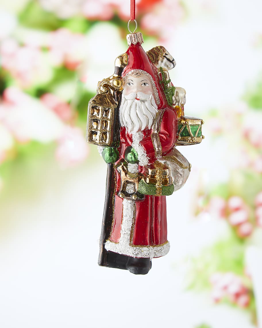 Neiman Marcus Santa with Lantern Christmas Ornament | Neiman Marcus