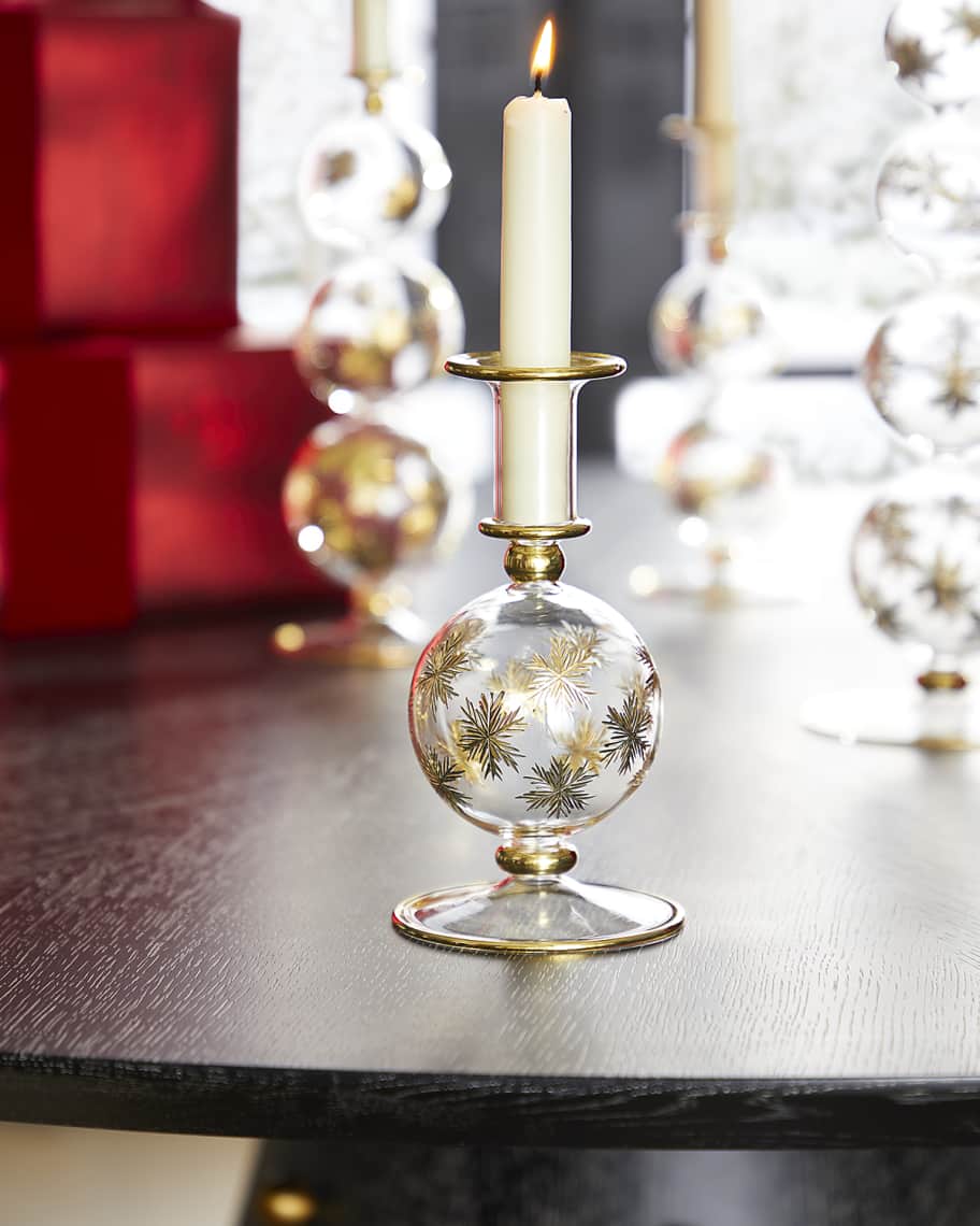 Neiman Marcus Gold-Cut Candle Holder, 6.6"T | Neiman Marcus