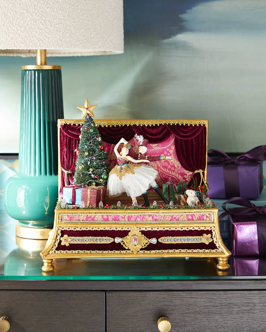 Katherine's Collection Nutcracker Dancing Hinged Box | Neiman Marcus