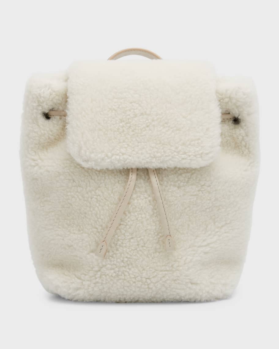 Brunello Cucinelli Mini Faux-Fur Backpack | Neiman Marcus