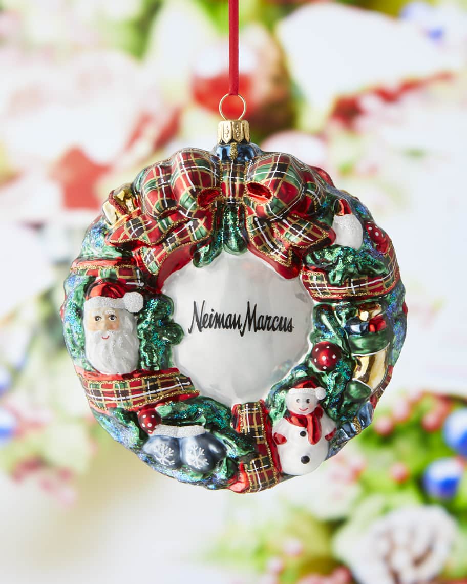 Neiman Marcus Jolly Wreath Christmas Ornament | Neiman Marcus