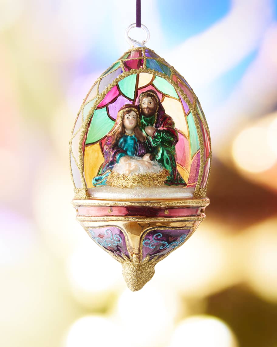 Neiman Marcus Holy Family Dome Christmas Ornament | Neiman Marcus