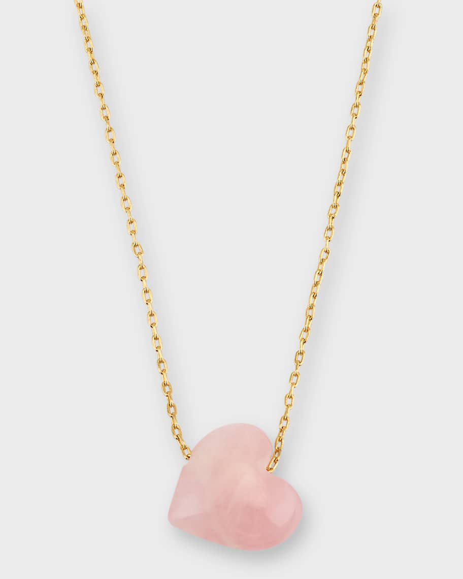 BaubleBar Juno Quartz Heart Necklace | Neiman Marcus