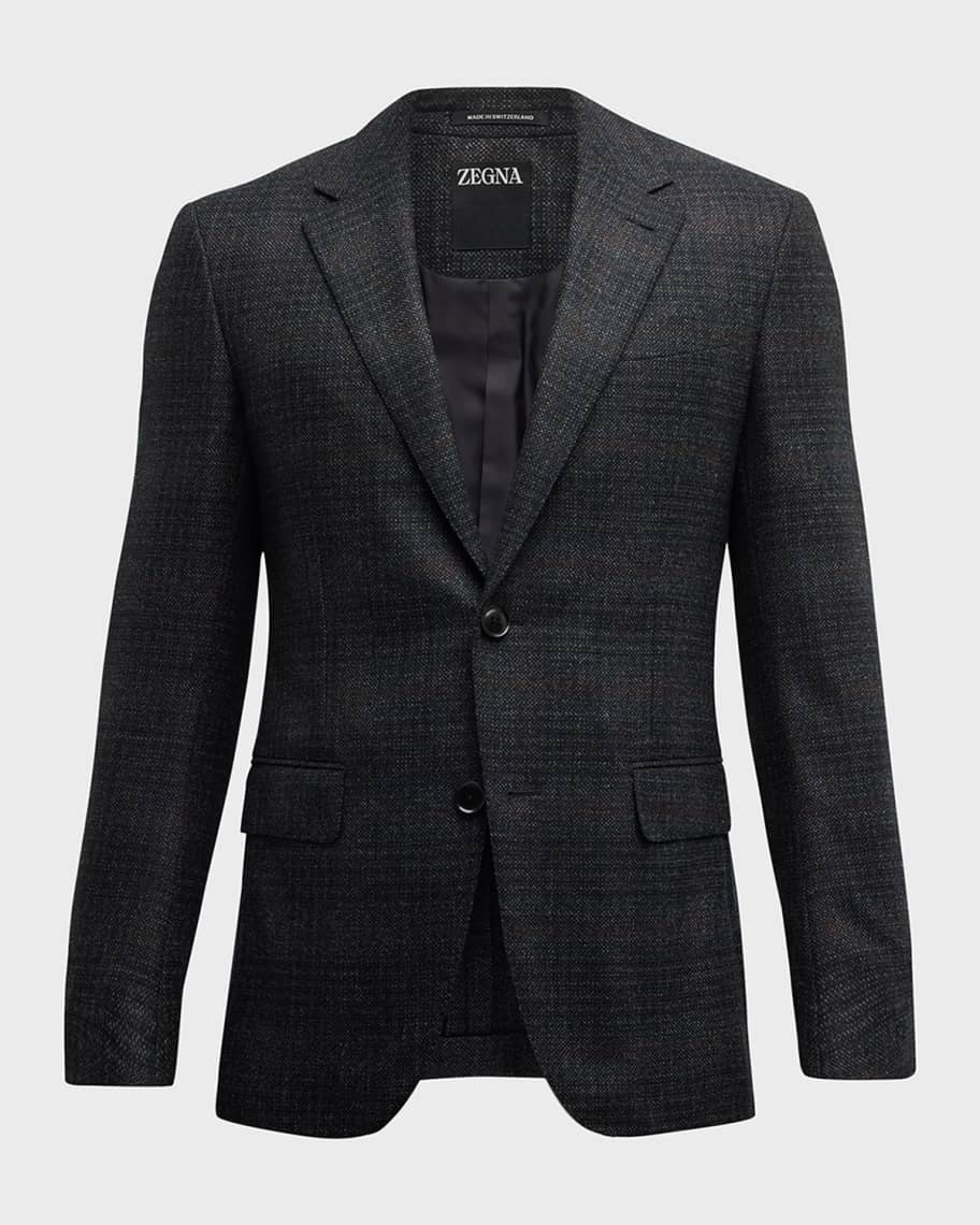 ZEGNA Men's Wool Windowpane Sport Coat | Neiman Marcus