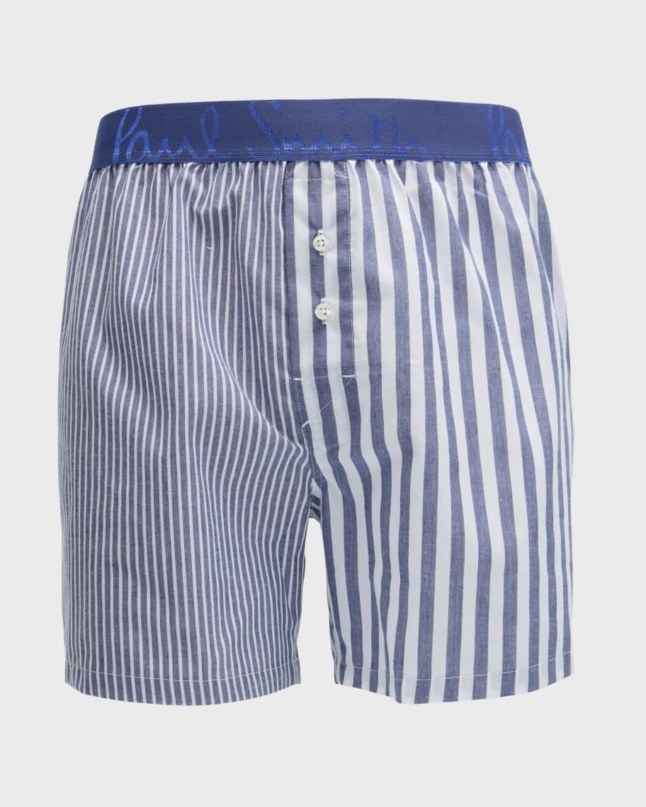 Paul Smith Men's Mix Up Stripe Boxers | Neiman Marcus