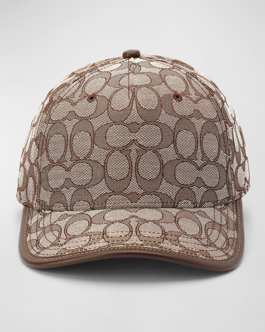 Coach Jacquard Signature C Monogram Baseball Cap | Neiman Marcus