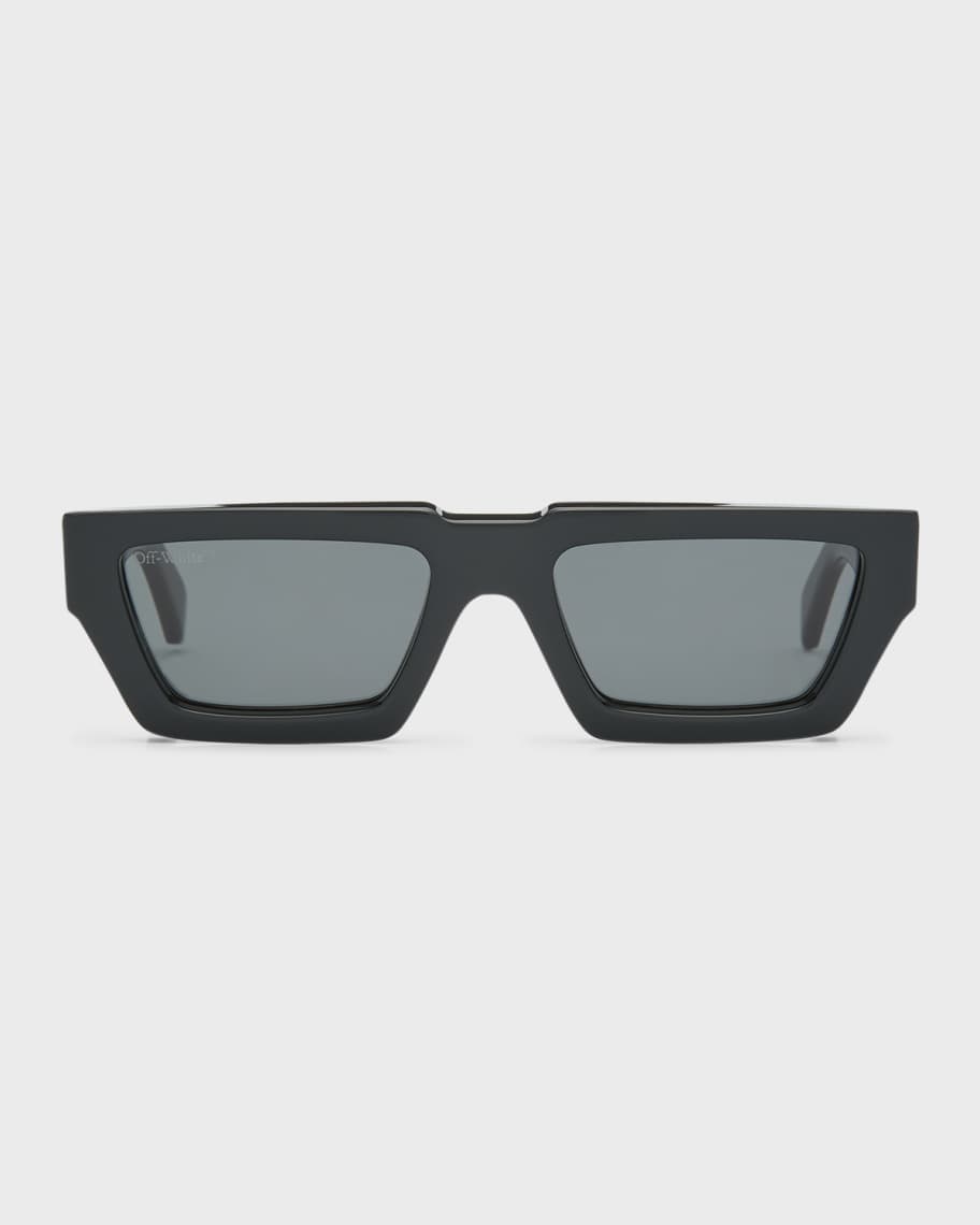 Off-White Manchester Acetate Rectangle Sunglasses | Neiman Marcus