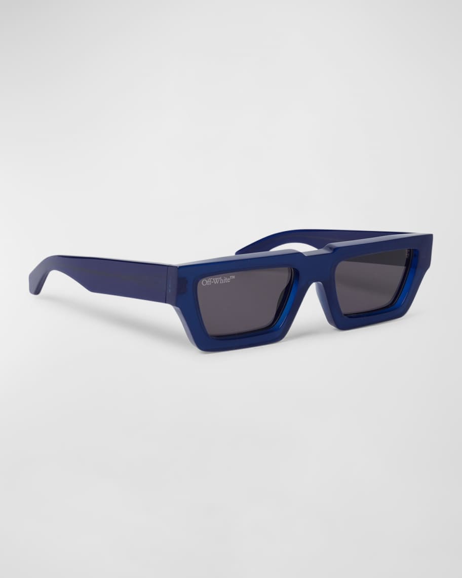 Off-White Men's Manchester Acetate Rectangle Sunglasses | Neiman Marcus