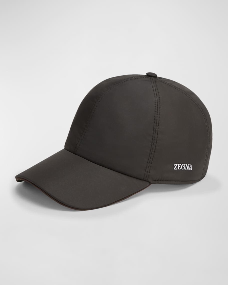 ZEGNA Men's Leather-Trim 6-Panel Baseball Cap | Neiman Marcus