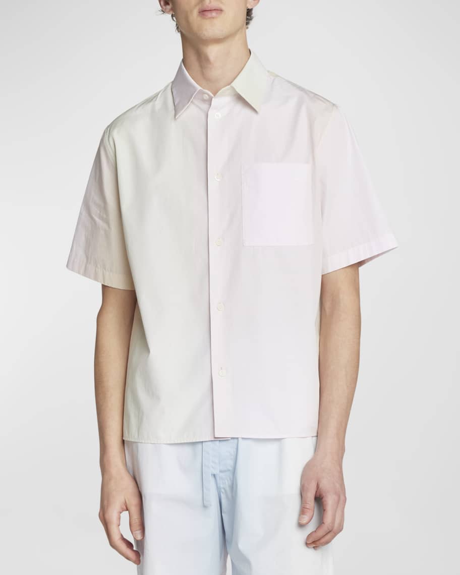 Loewe Men's Fading Stripe Short-Sleeve Shirt | Neiman Marcus