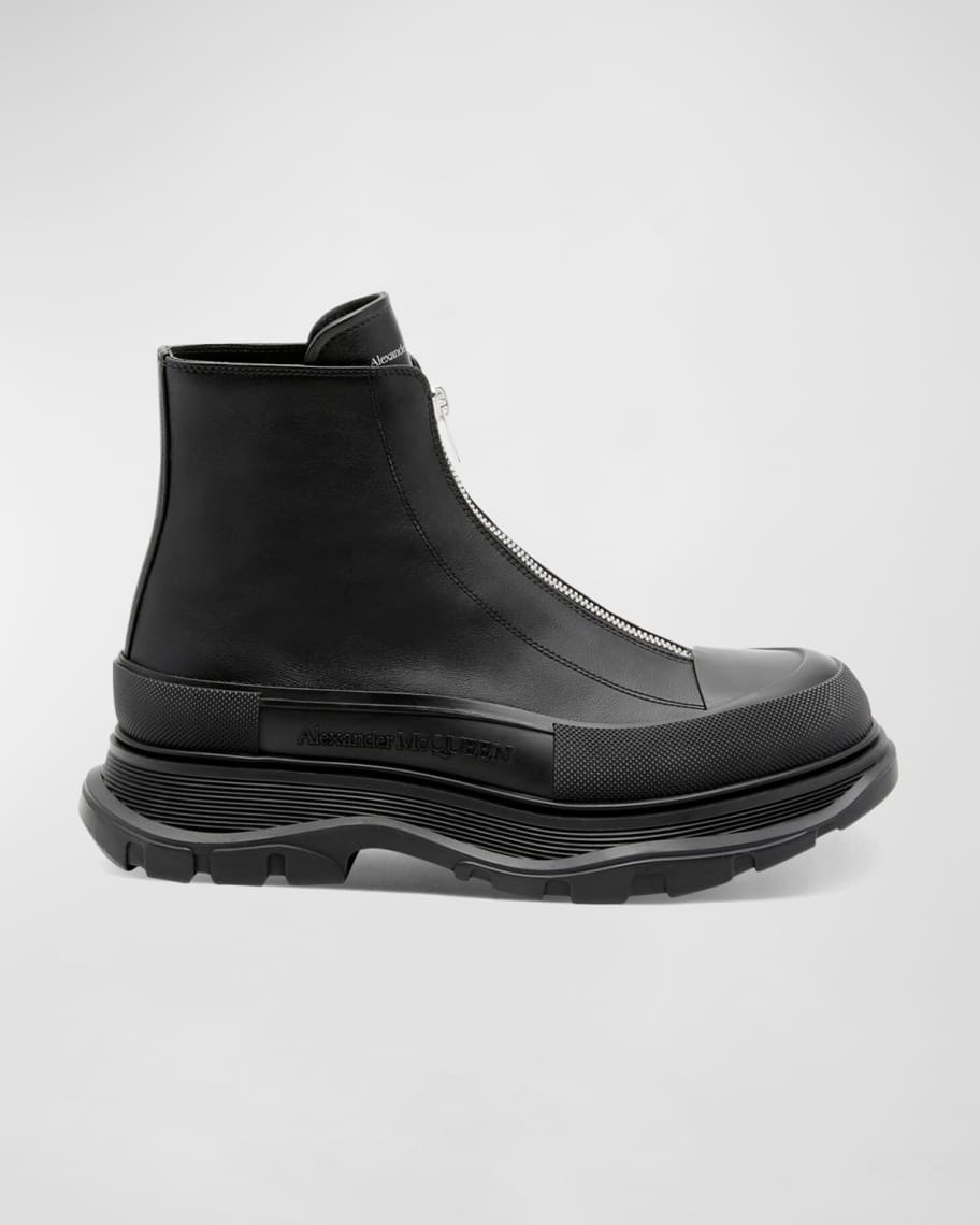 McQueen Men's Tread Slick Moto Boots | Neiman Marcus