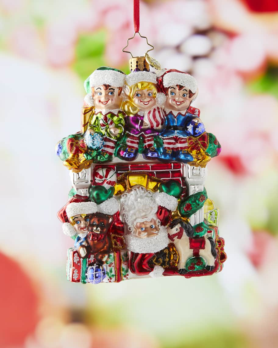 Christopher Radko Fireplace High Jinks Christmas Ornament | Neiman Marcus