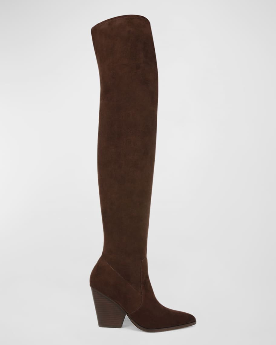 Veronica Beard Lalita Suede Over-The-Knee Boots | Neiman Marcus