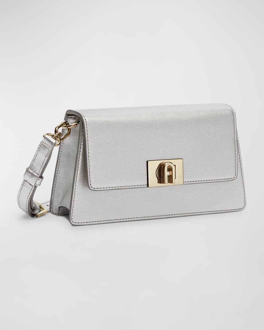Furla Zoe Mini Metallic Leather Shoulder Bag | Neiman Marcus