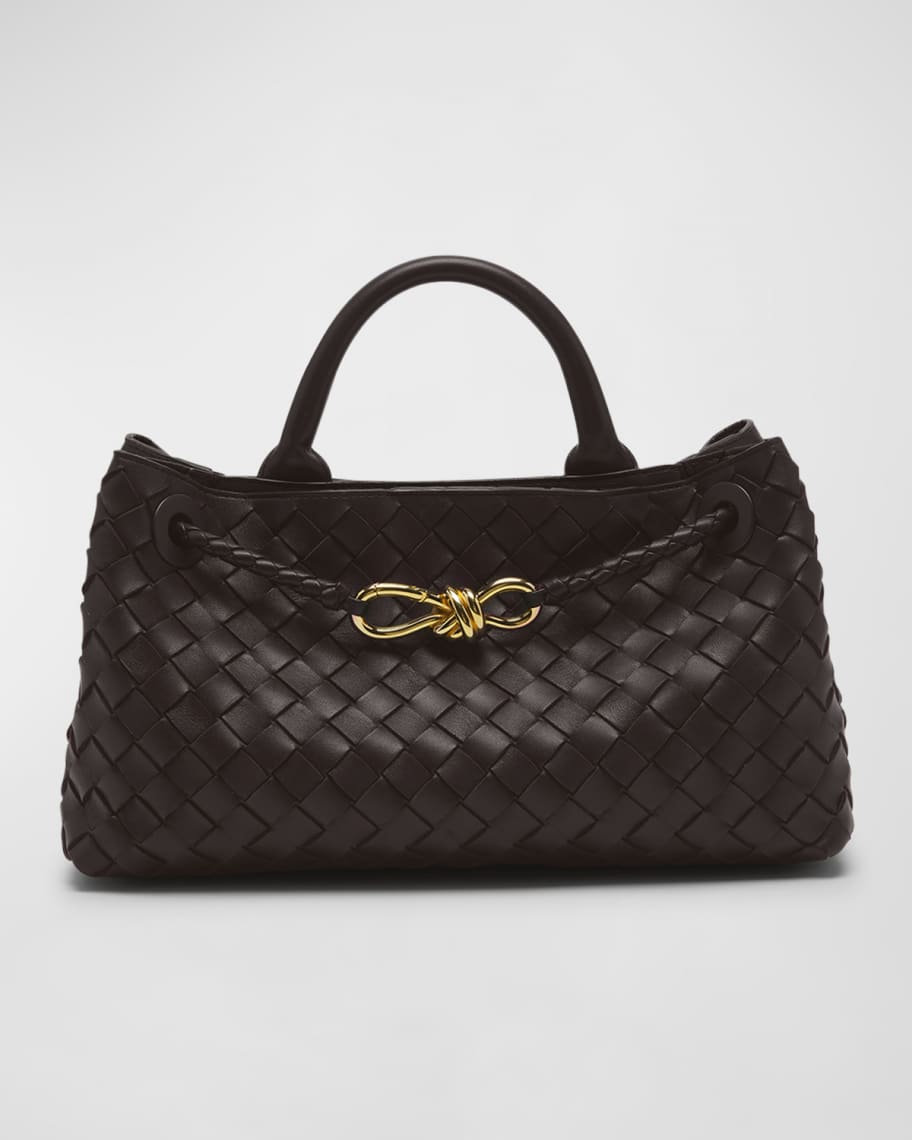 Bottega Veneta Andiamo East-West Intrecciato Leather Tote Bag | Neiman Marcus