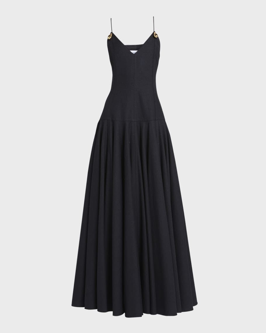 Bottega Veneta Drop A-Line Cotton Dress | Neiman Marcus