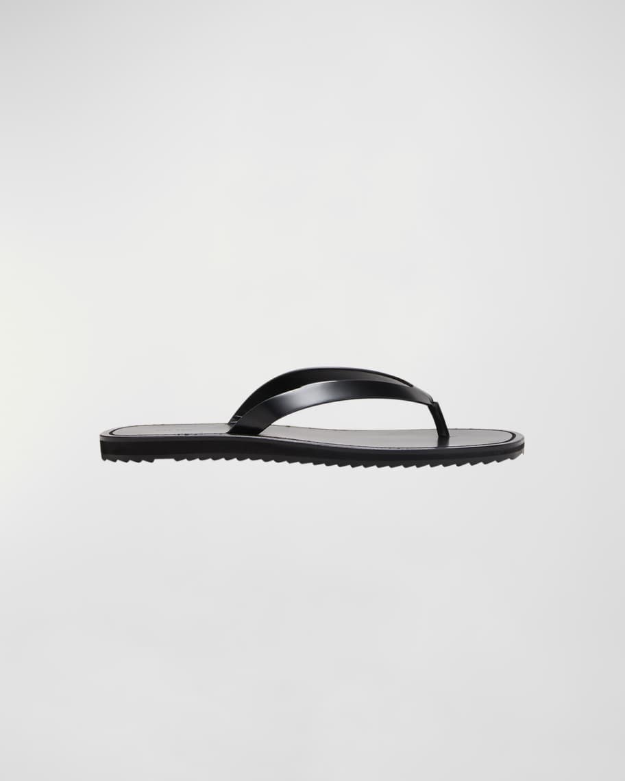 THE ROW City Calfskin Flip Flop Sandals | Neiman Marcus