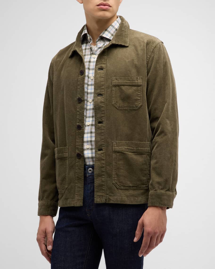 Peter Millar Men's Corduroy Chore Coat | Neiman Marcus
