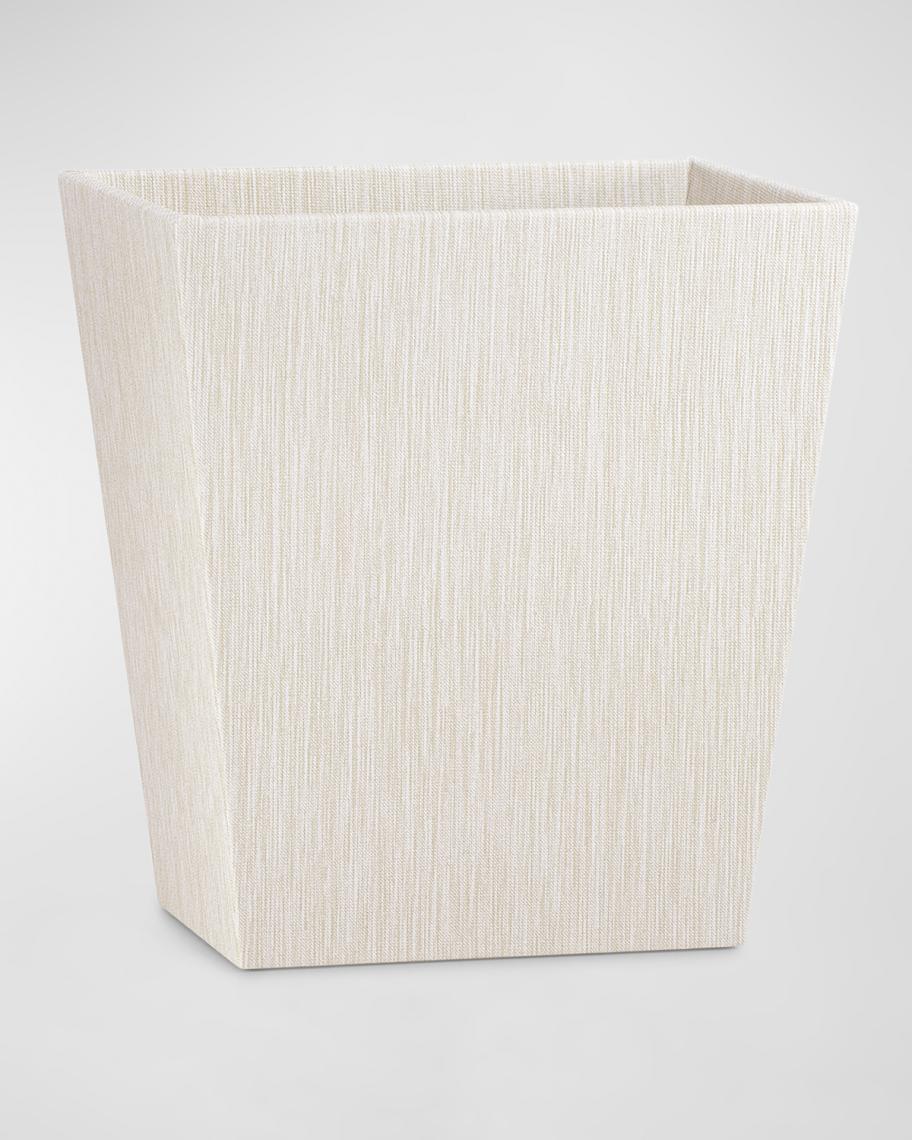 Labrazel Reed Linen Wastebasket | Neiman Marcus