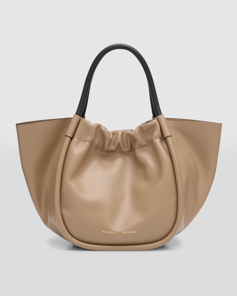 Proenza Schouler Small Ruched Leather Tote Bag | Neiman Marcus