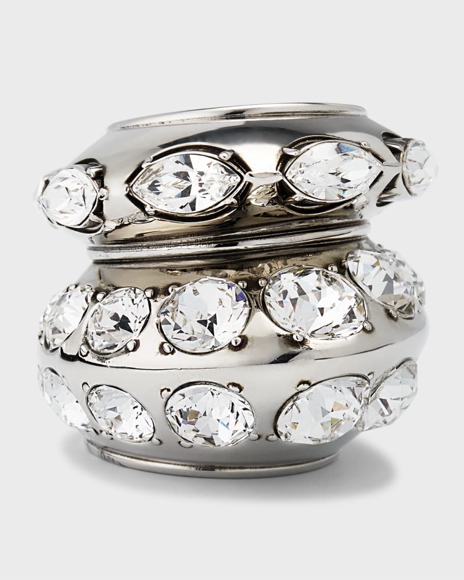 McQueen Crystal Accumulation Ring | Neiman Marcus