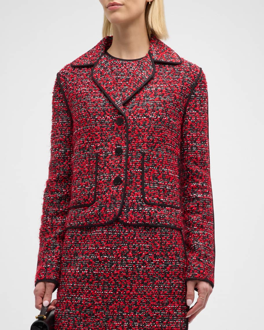 St. John Metallic Tweed Jacket | Neiman Marcus