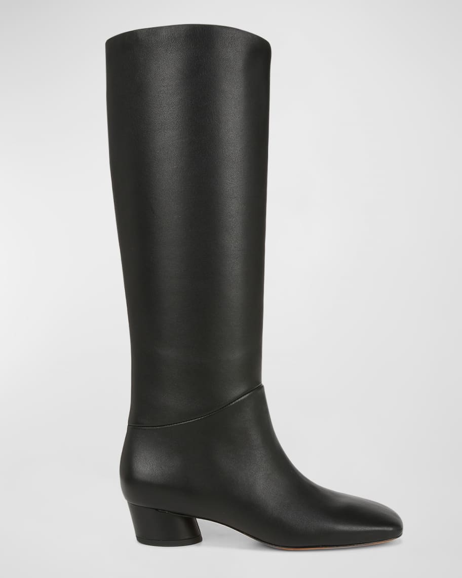 Vince Ramona Wide Calf Leather Knee Boots | Neiman Marcus