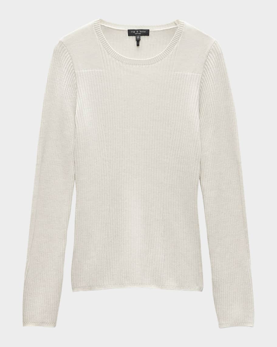 Rag & Bone Audrina Ribbed Crewneck Sweater | Neiman Marcus
