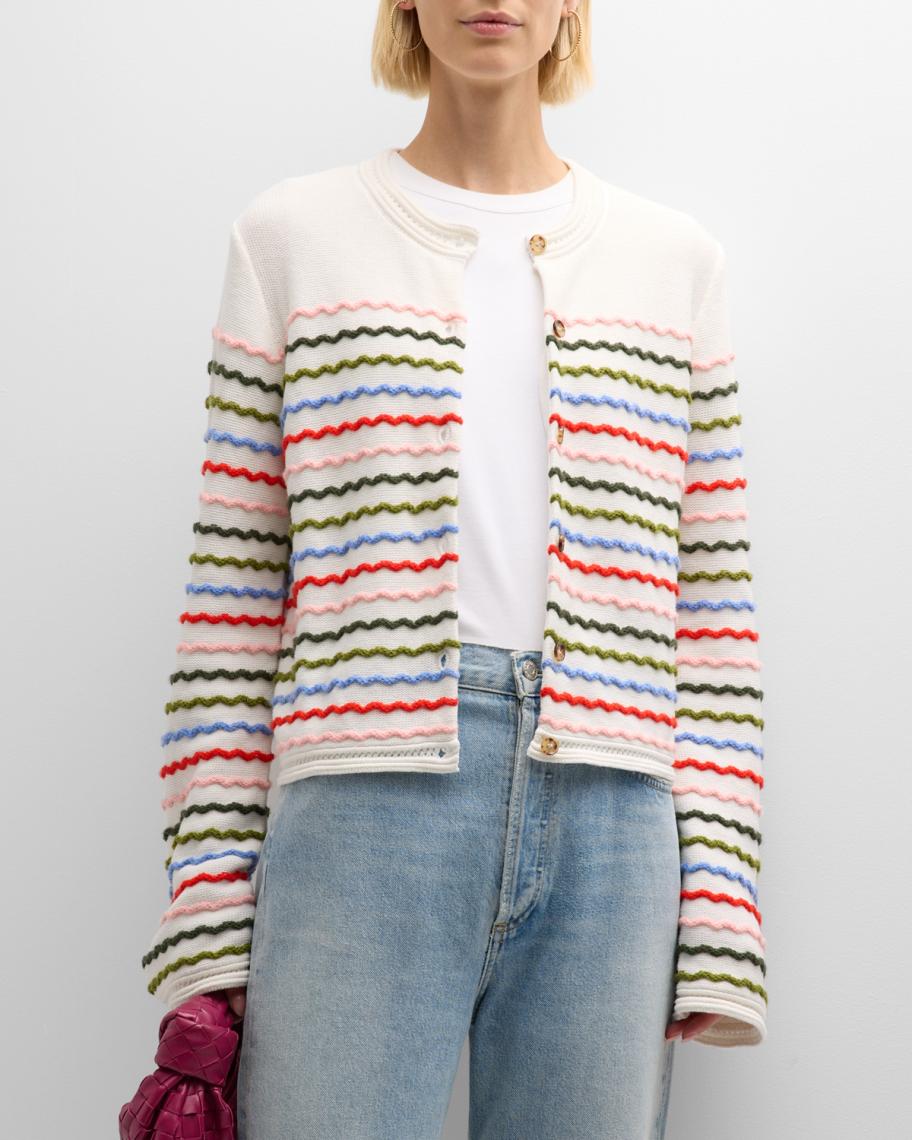 La Ligne Rick Rack Wave Cardigan | Neiman Marcus