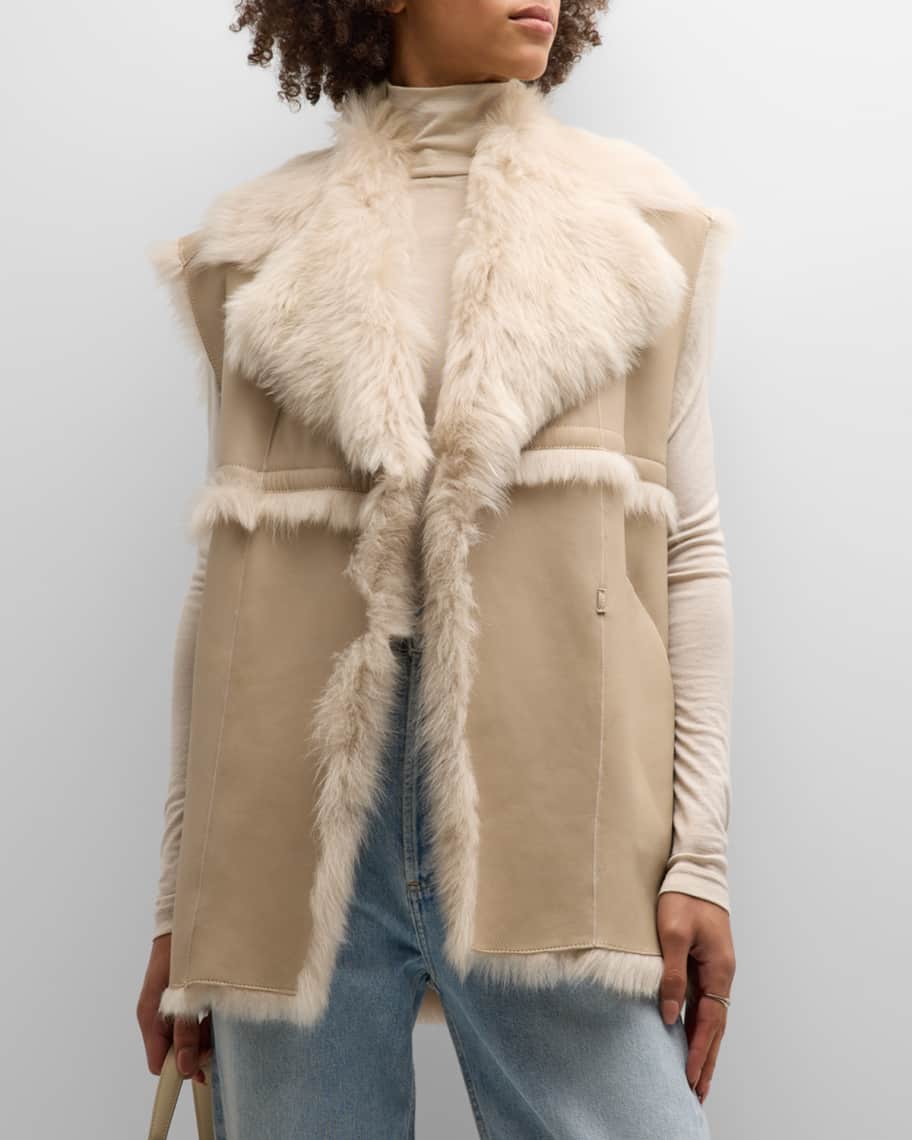 Iro Yemi Sheep Shearling Vest | Neiman Marcus