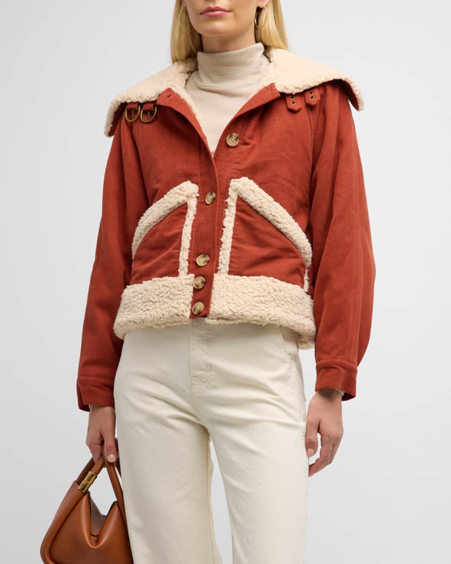 The Great The Peak Fuzzy Lined Coat | Neiman Marcus