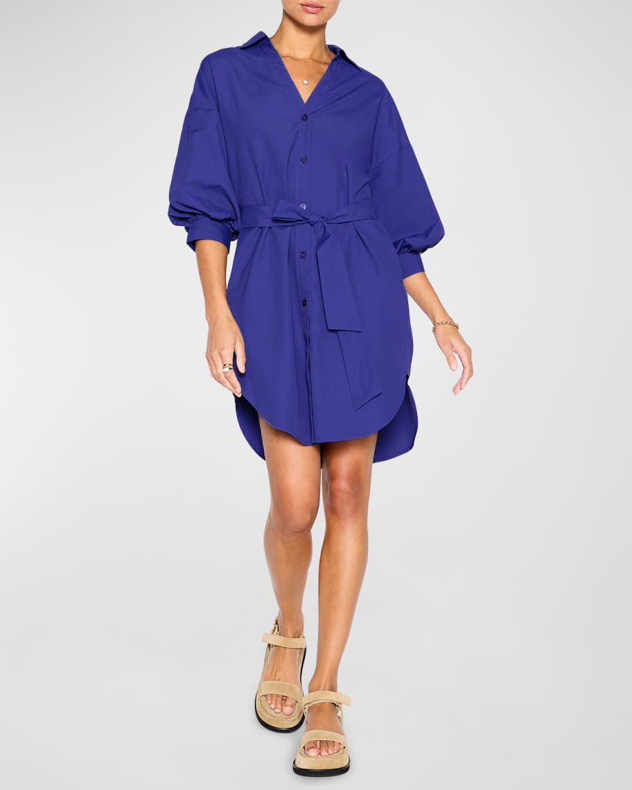 Brochu Walker Kate Belted Mini Shirtdress | Neiman Marcus