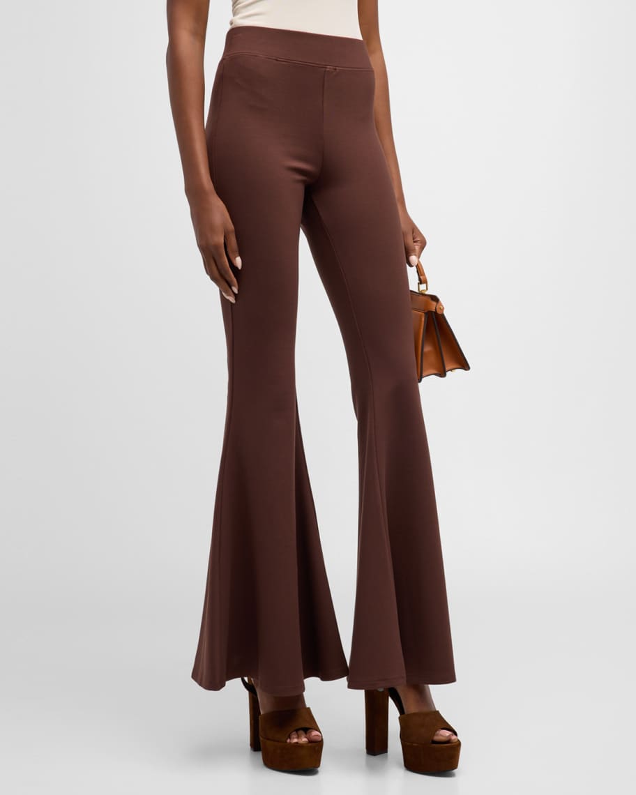L'Agence Kiki High Rise Flared Pull-On Pants | Neiman Marcus