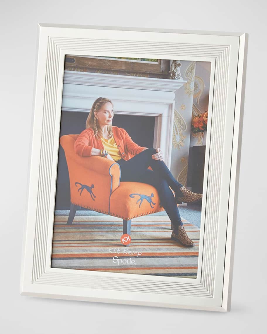 Kit Kemp for Spode Ribbed Photo Frame, 5" x 7" | Neiman Marcus