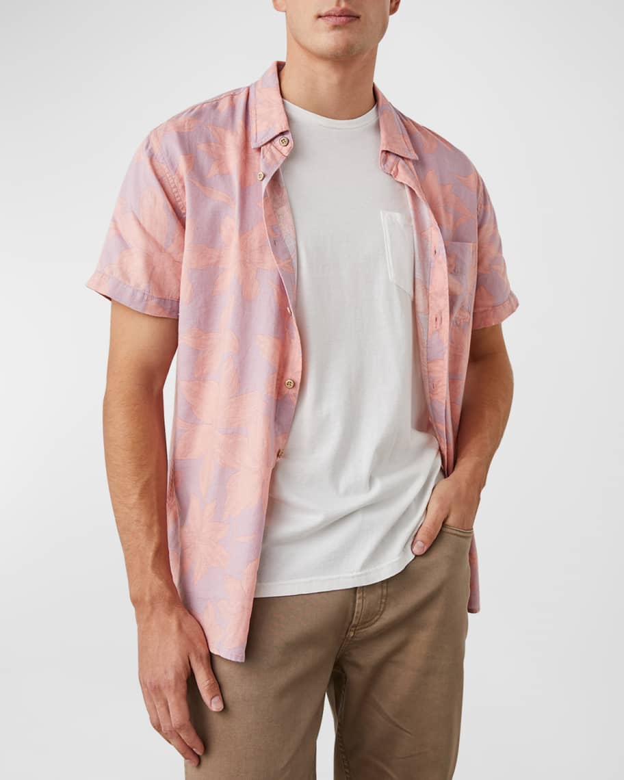 Rails Men's Carson Floral Short-Sleeve Shirt | Neiman Marcus