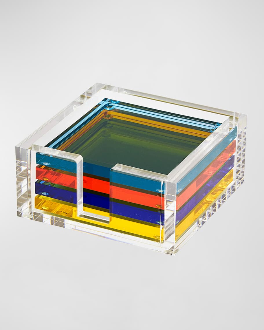 Tizo Lucite Coasters, Set of 4 | Neiman Marcus