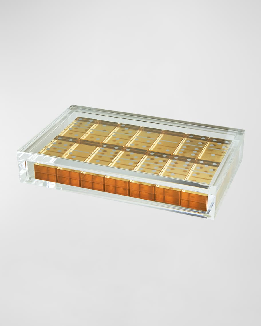 Tizo Lucite Domino Set | Neiman Marcus